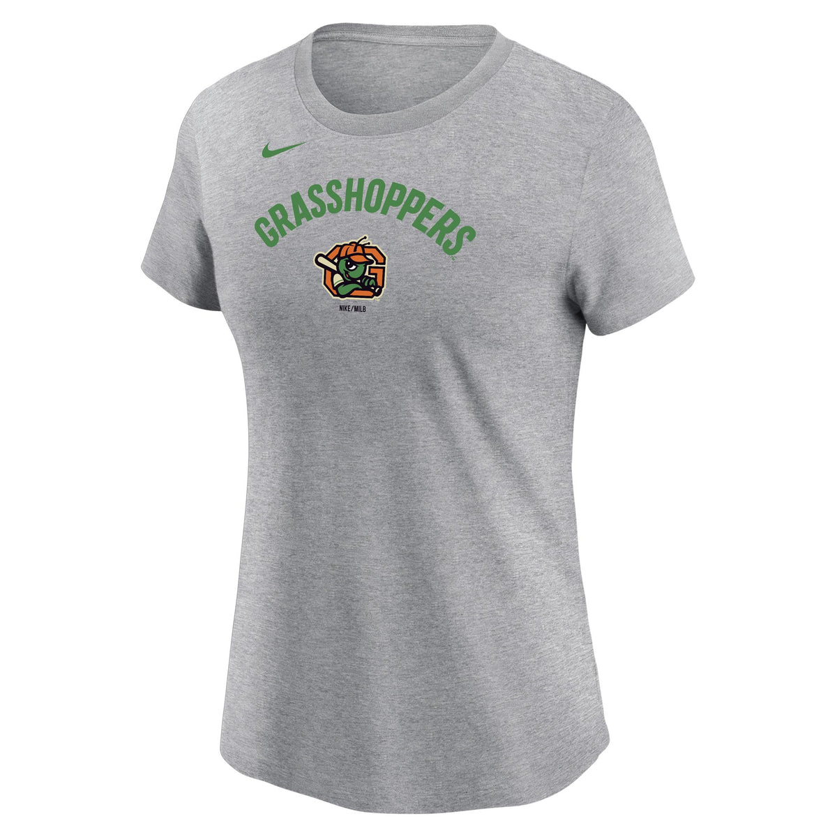 Women's Grey Dri-Fit Cotton Tee – Greensboro Grasshoppers