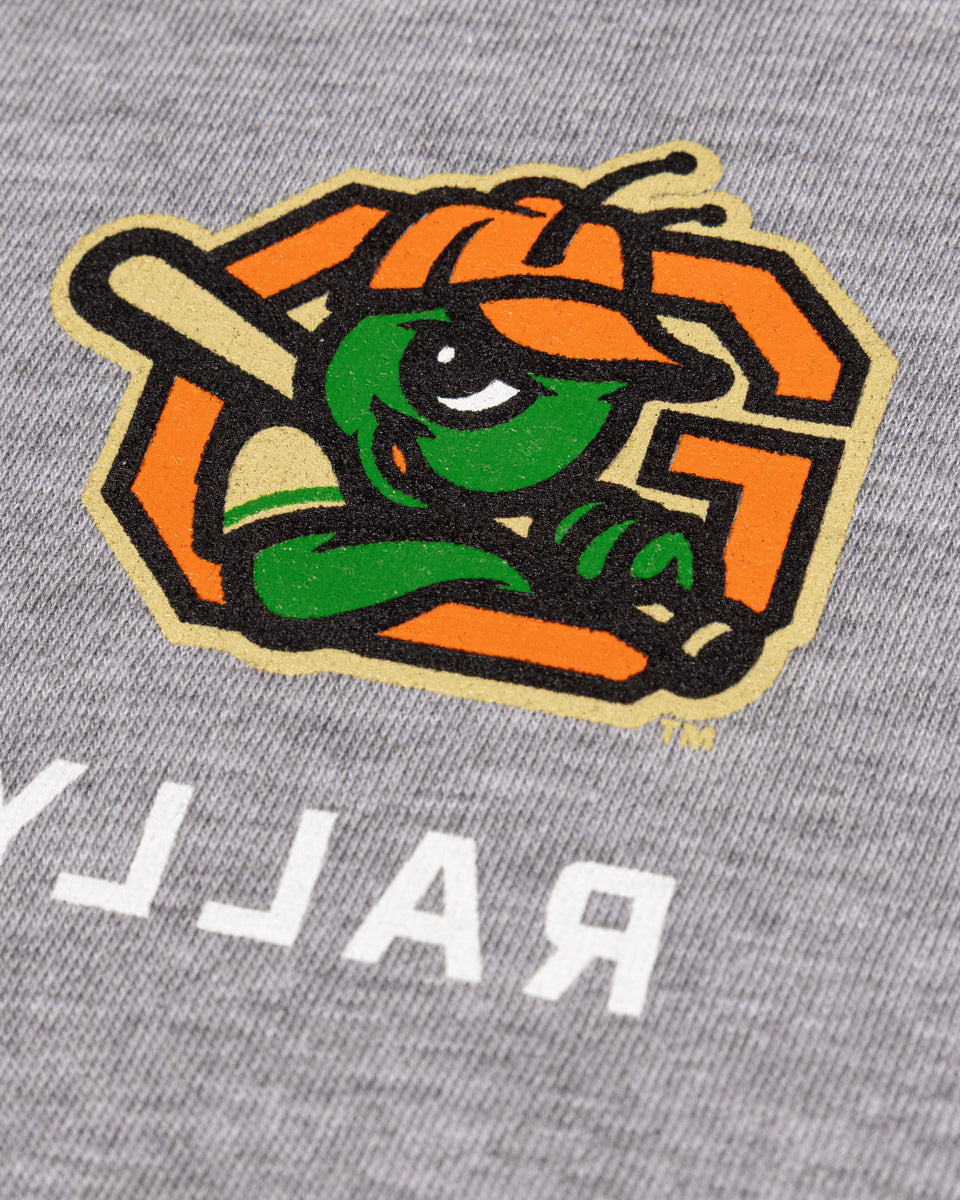 Adult Grey Baseballism Rally Tee – Greensboro Grasshoppers