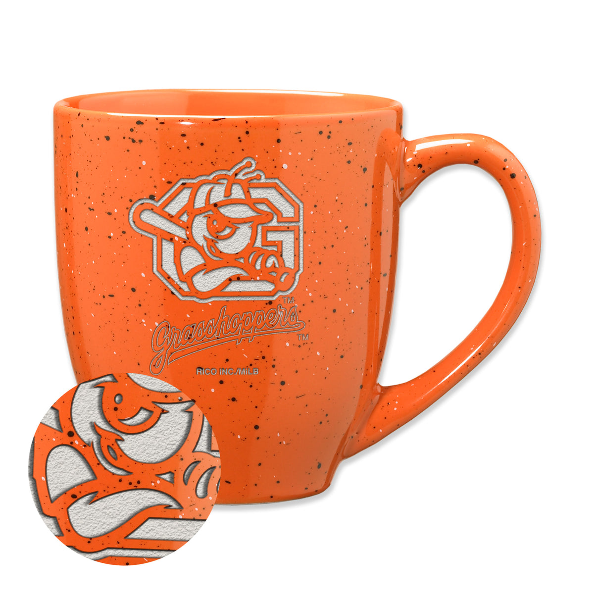 Rico Laser Engraved Coffee Mug – Greensboro Grasshoppers